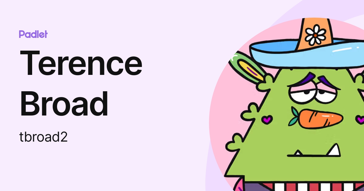 Terence Broad (tbroad2) profile | Padlet