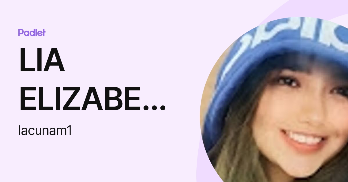 LIA ELIZABETH ACUÑA MORA (lacunam1) profile | Padlet