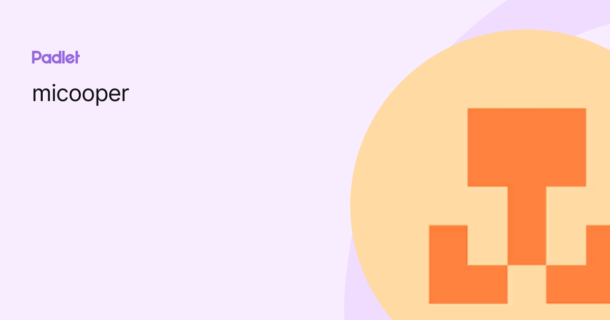 micooper profile | Padlet