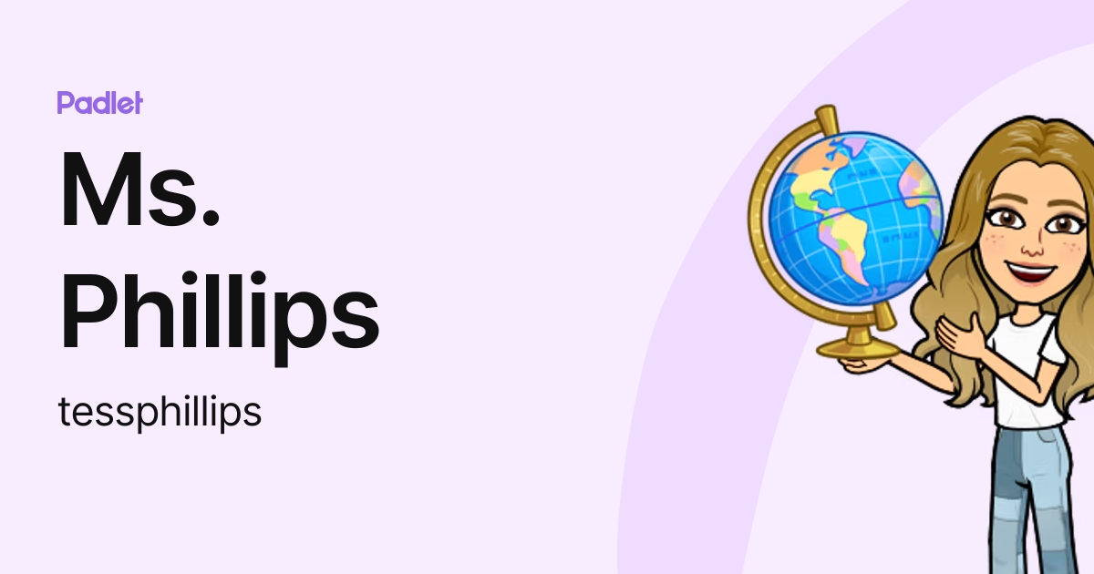 Ms. Phillips (tessphillips) profile | Padlet