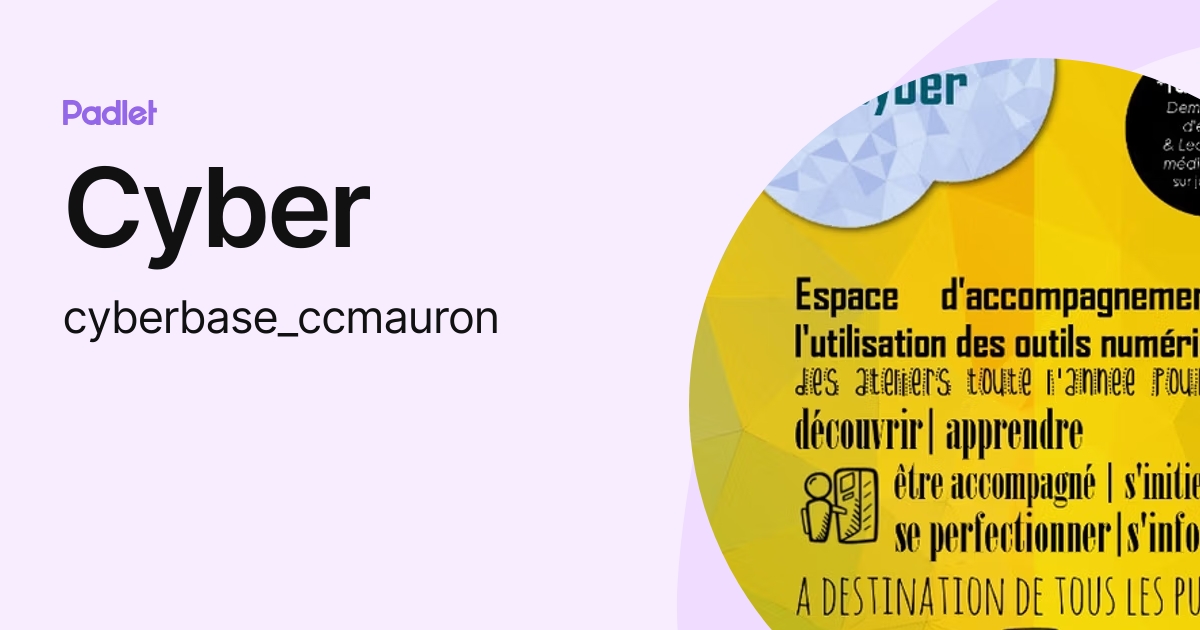 Cyber (cyberbase_ccmauron) profile | Padlet
