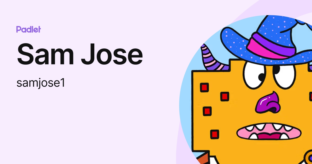 Sam Jose (samjose1) profile | Padlet