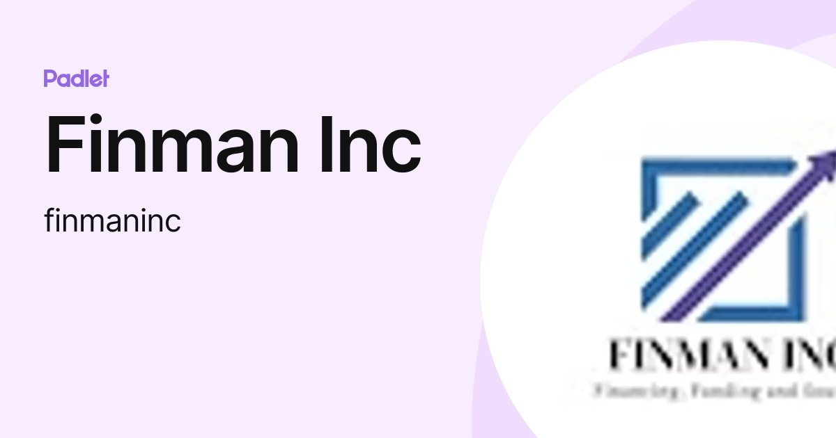 Finman Inc (finmaninc) profile | Padlet