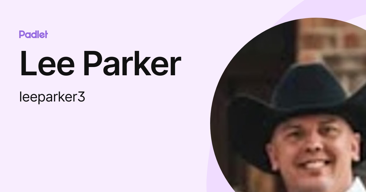 Lee Parker (leeparker3) profile | Padlet