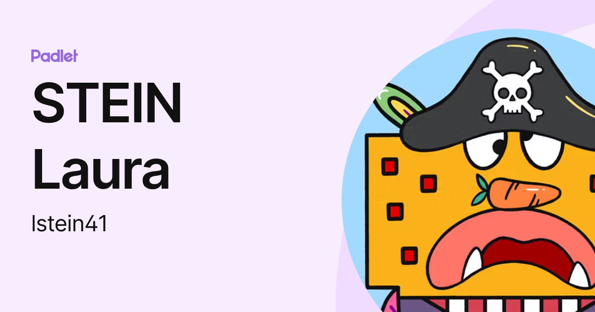 STEIN Laura (lstein41) profile | Padlet