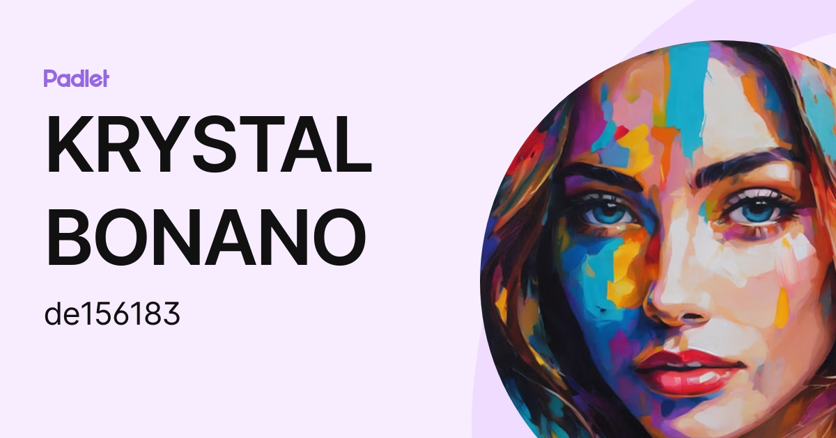 KRYSTAL BONANO (de156183) profile | Padlet