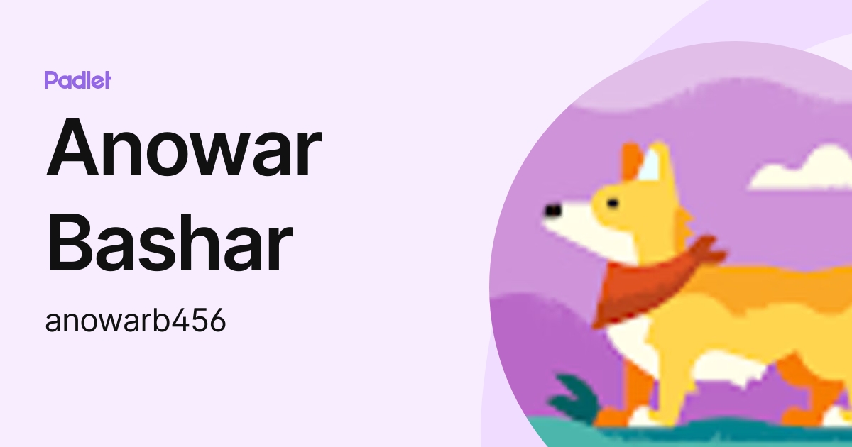 Anowar Bashar (anowarb456) profile | Padlet