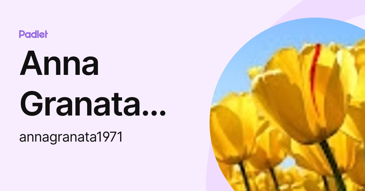 Anna Granata privato (annagranata1971) profile | Padlet