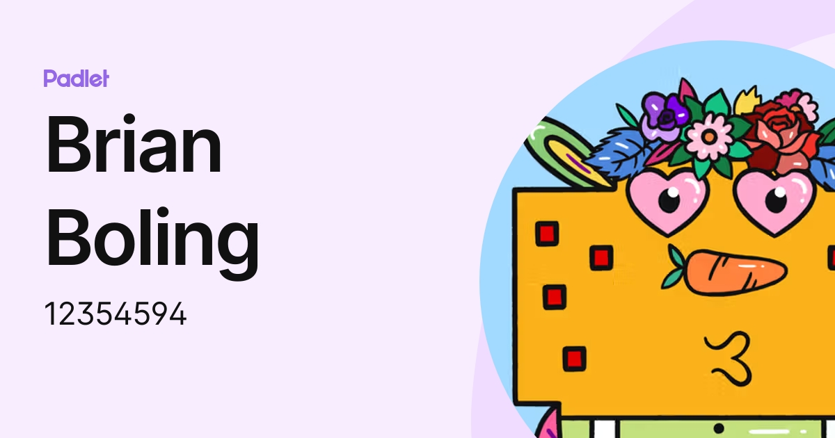 Brian Boling (12354594) profile | Padlet