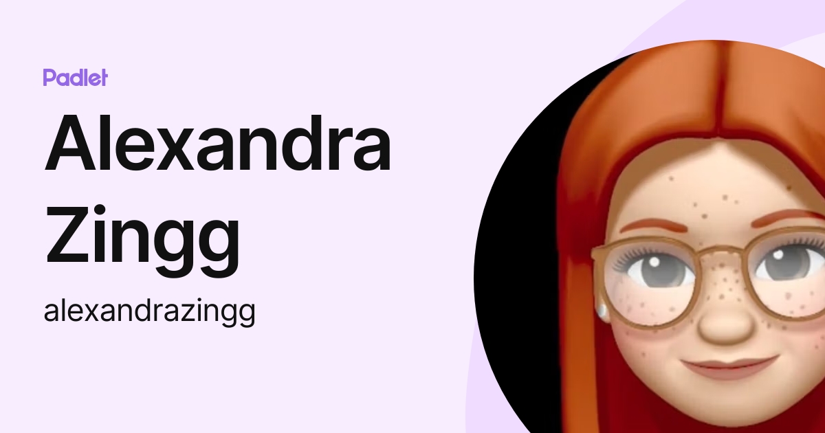 Alexandra Zingg (alexandrazingg) profile | Padlet