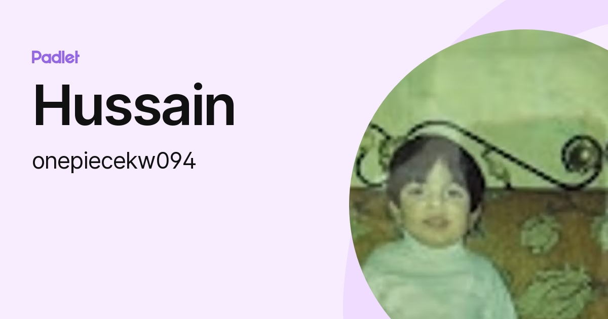 Hussain (onepiecekw094) profile | Padlet
