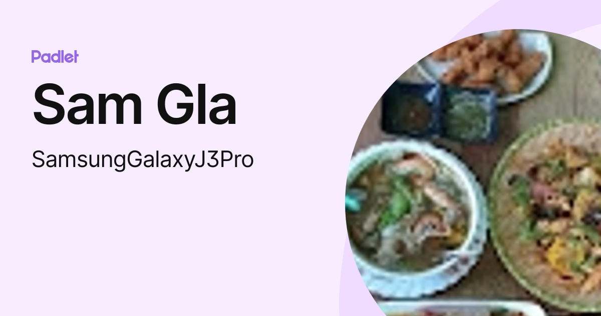 Sam Gla (SamsungGalaxyJ3Pro) profile | Padlet