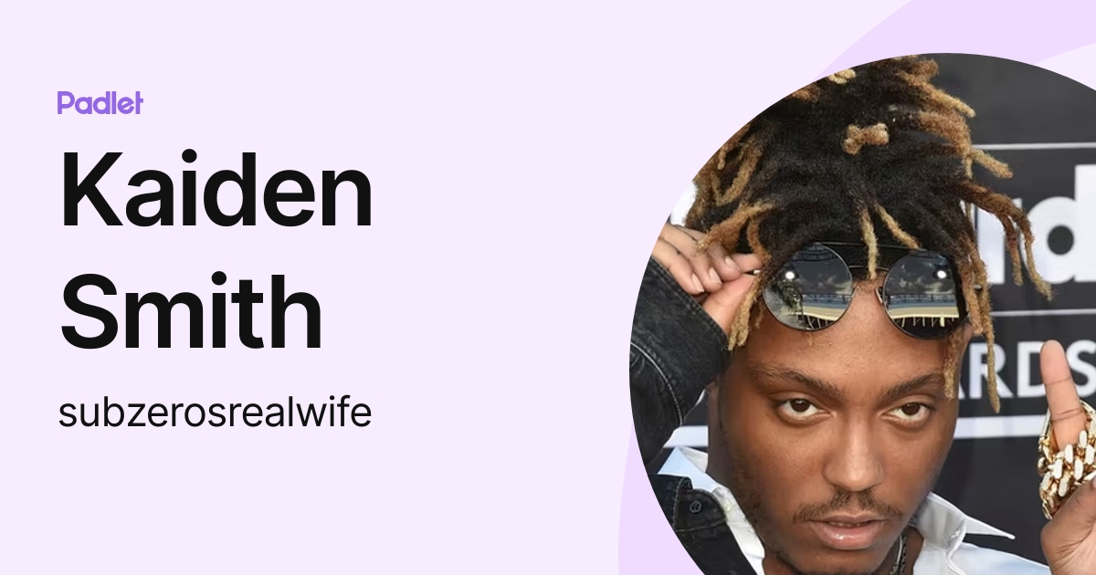 Kaiden Smith (subzerosrealwife) profile | Padlet