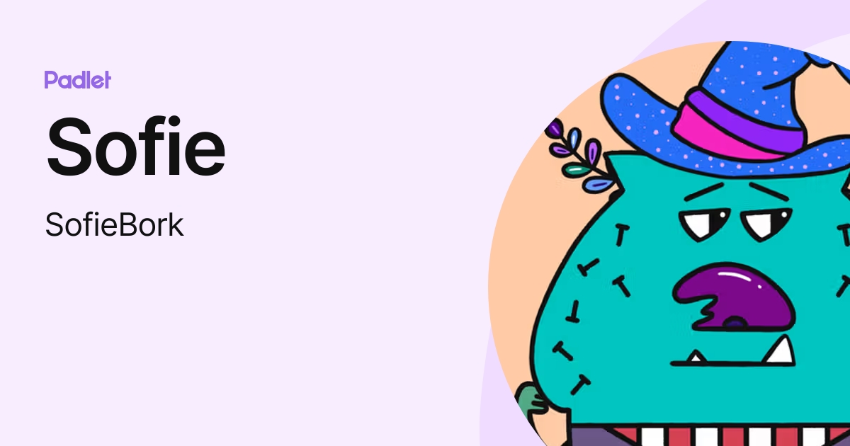 Sofie (SofieBork) profile | Padlet