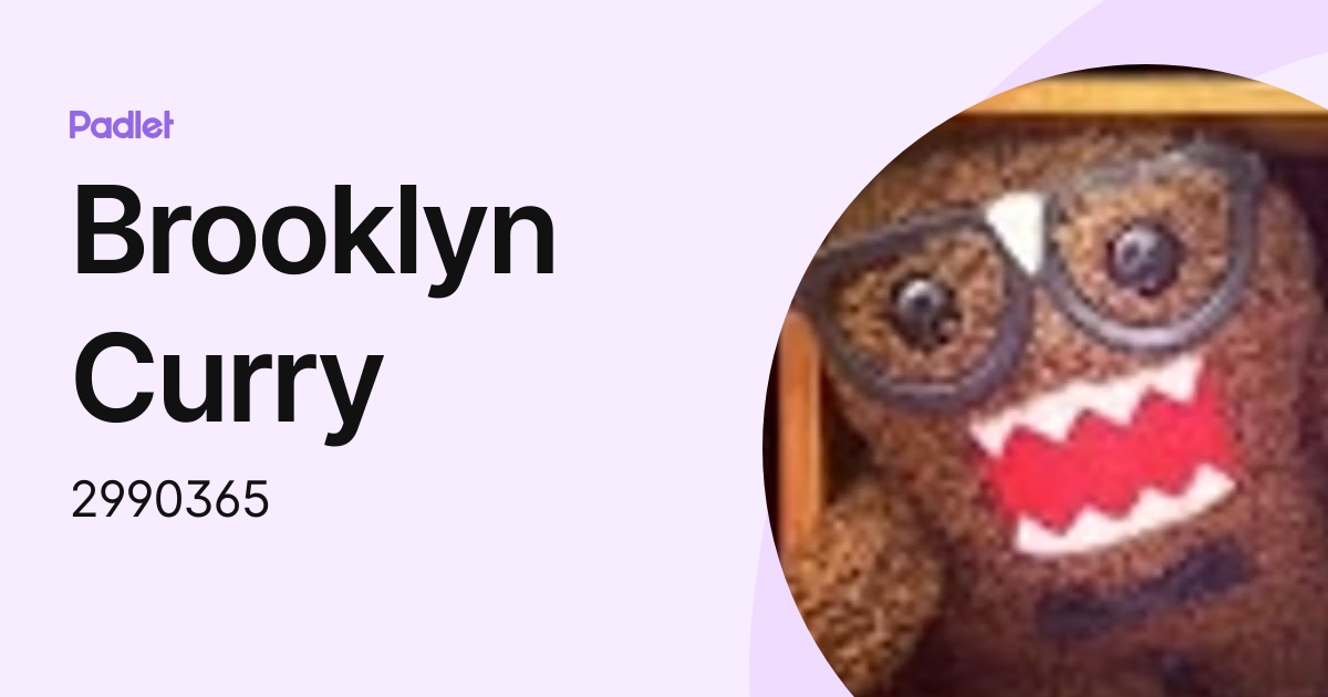 Brooklyn Curry (2990365) profile | Padlet