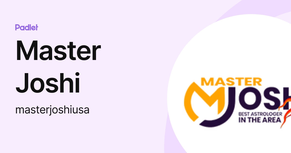 Master Joshi (masterjoshiusa) profile | Padlet