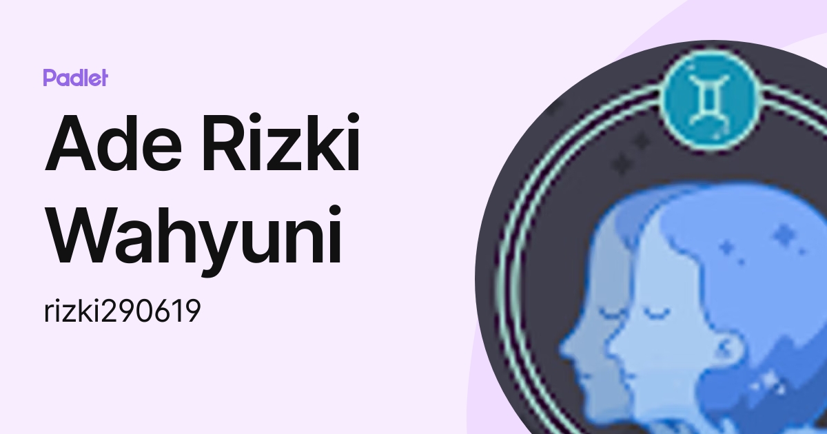 Ade Rizki Wahyuni (rizki290619) profile | Padlet