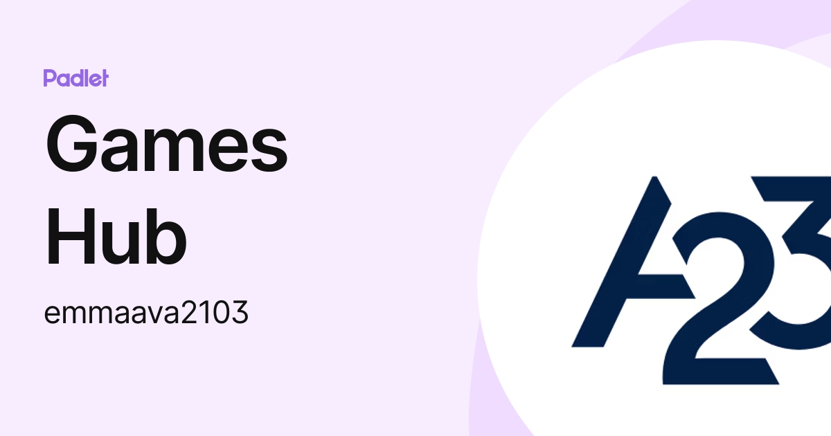 Games Hub (emmaava2103) profile | Padlet
