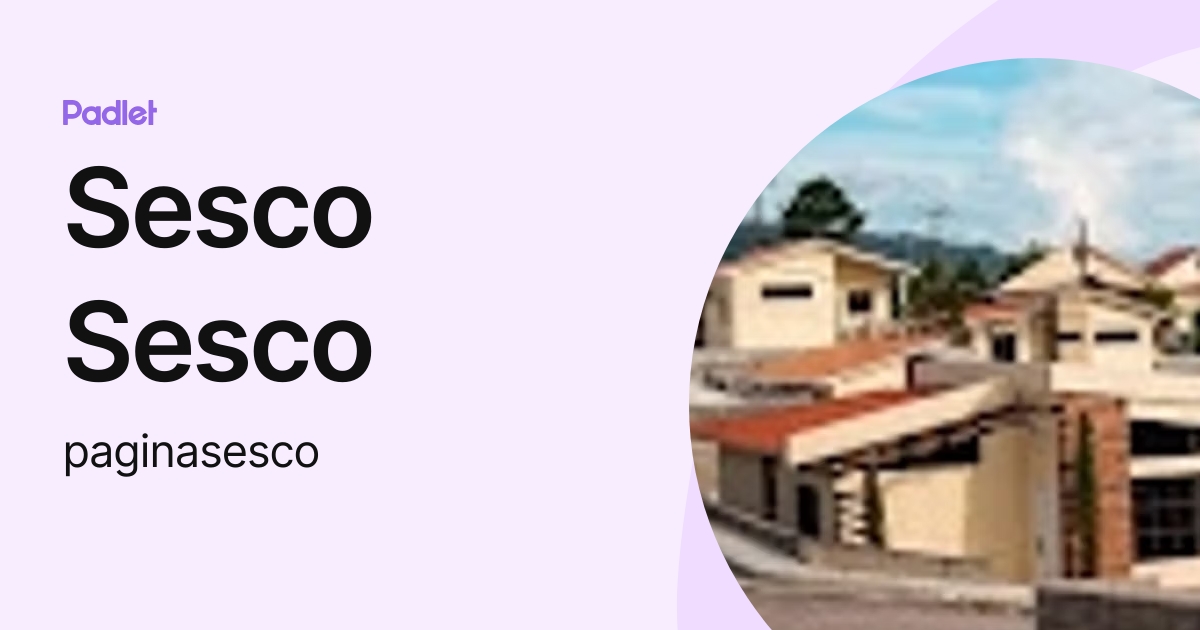 Sesco Sesco (paginasesco) profile | Padlet