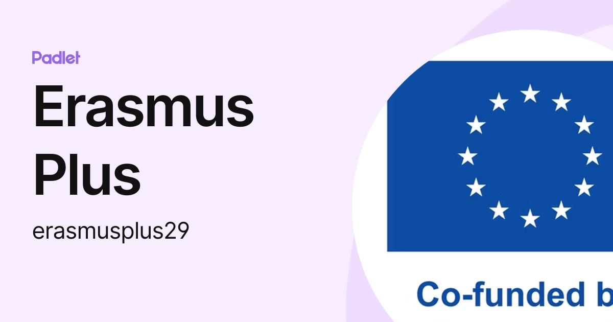 Erasmus Plus (erasmusplus29) profile | Padlet