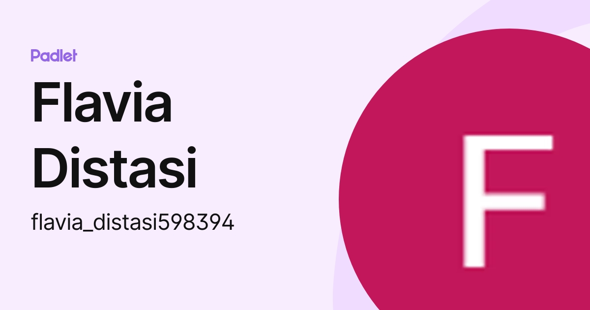 Flavia Distasi (flavia_distasi598394) profile | Padlet