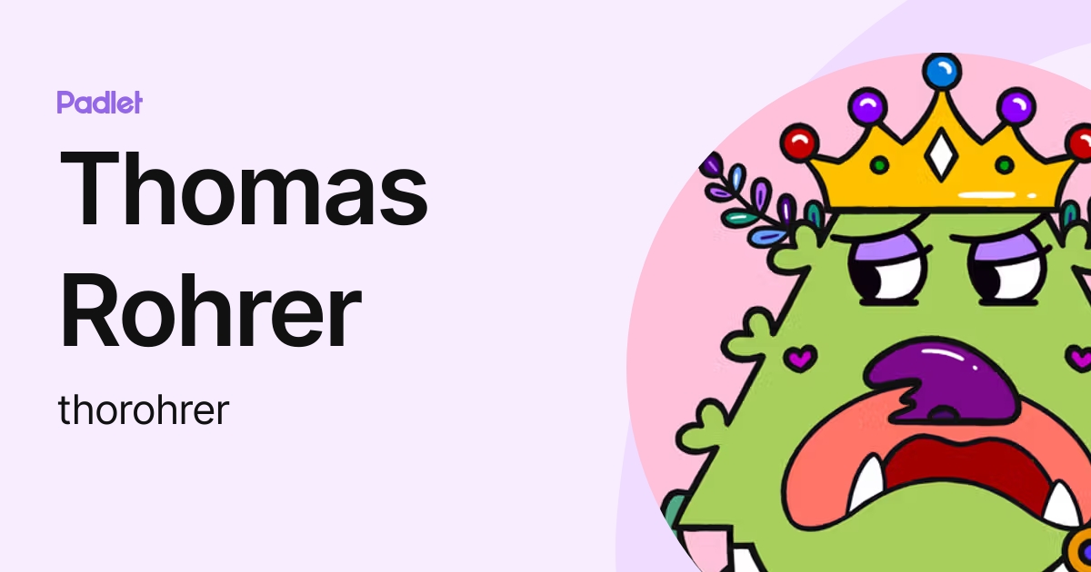 Thomas Rohrer (thorohrer) profile | Padlet