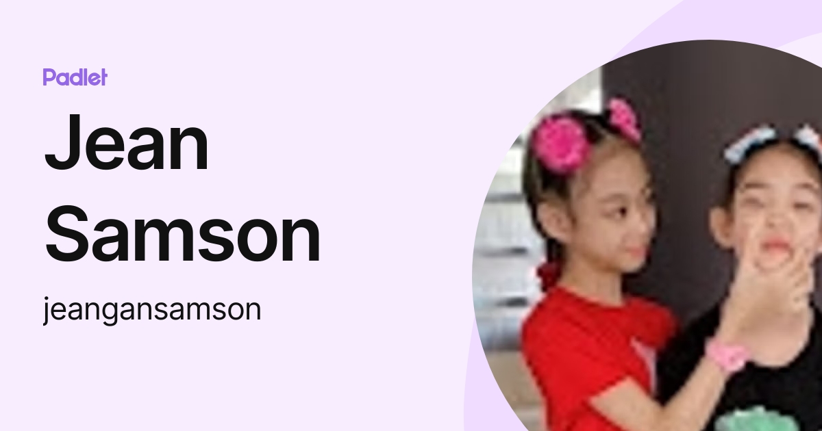 Jean Samson (jeangansamson) profile | Padlet