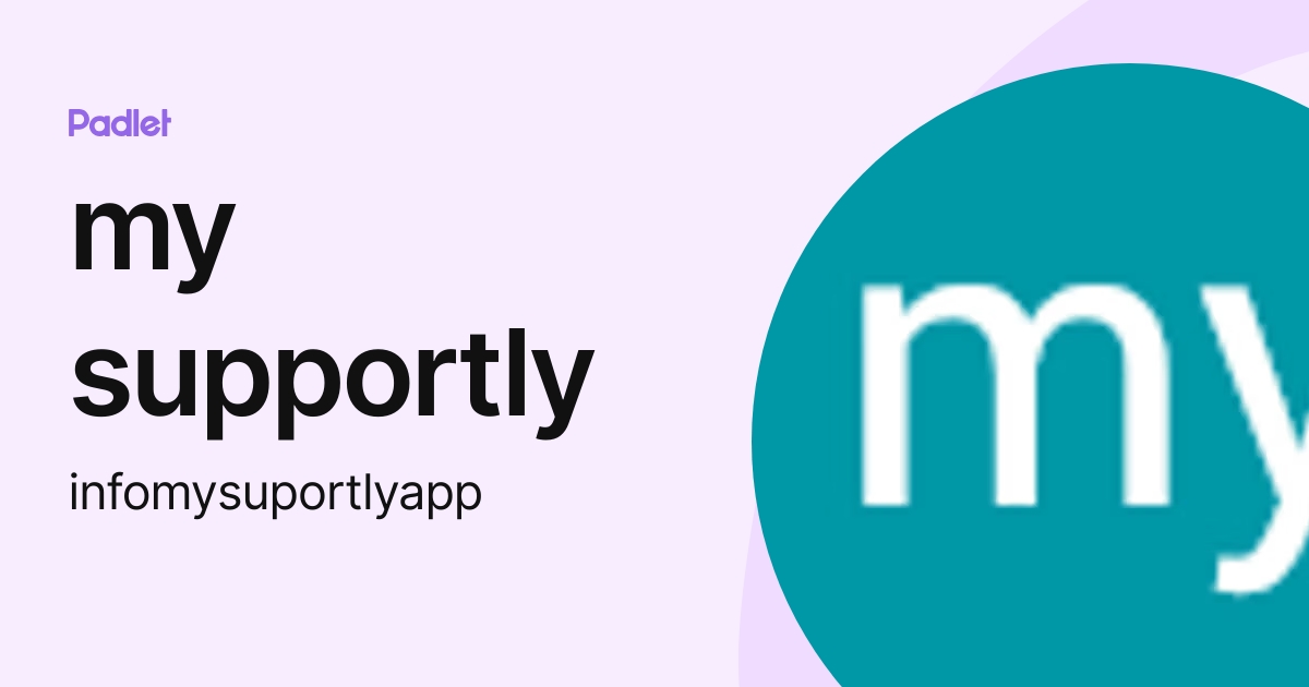 my supportly (infomysuportlyapp) profile | Padlet