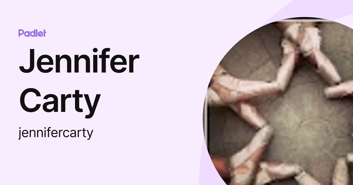 Jennifer Carty (jennifercarty) profile | Padlet