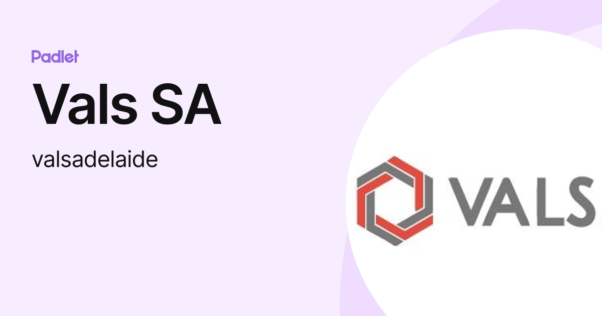 Vals SA (valsadelaide) profile | Padlet