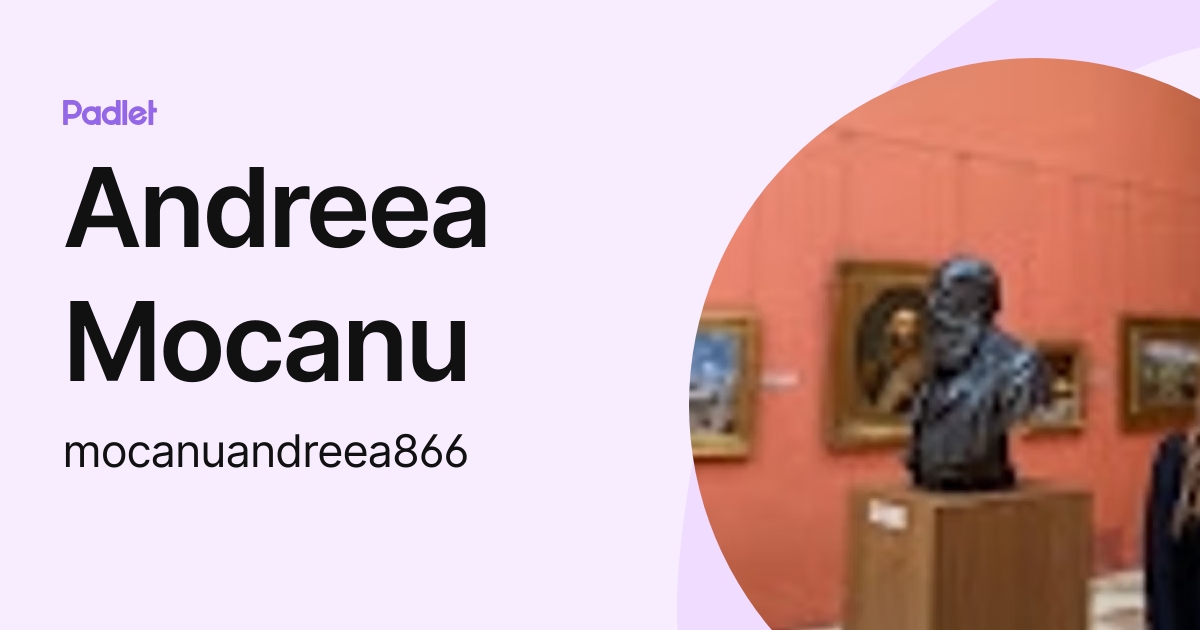 Andreea Mocanu (mocanuandreea866) profile | Padlet