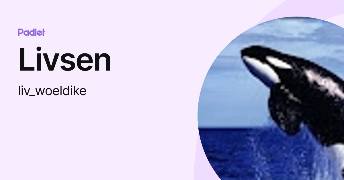 Livsen (liv_woeldike) profile | Padlet