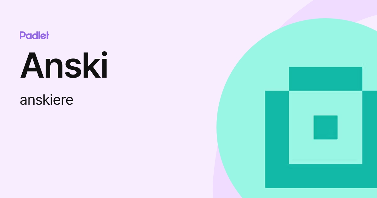 Anski (anskiere) profile | Padlet
