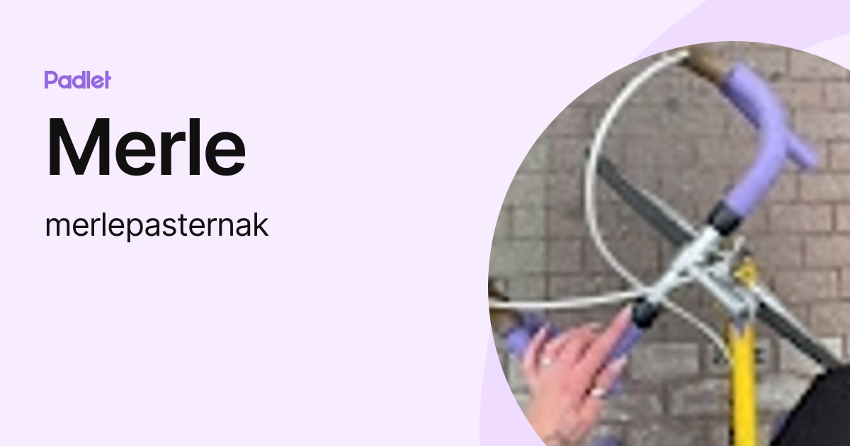 Merle (merlepasternak) profile | Padlet