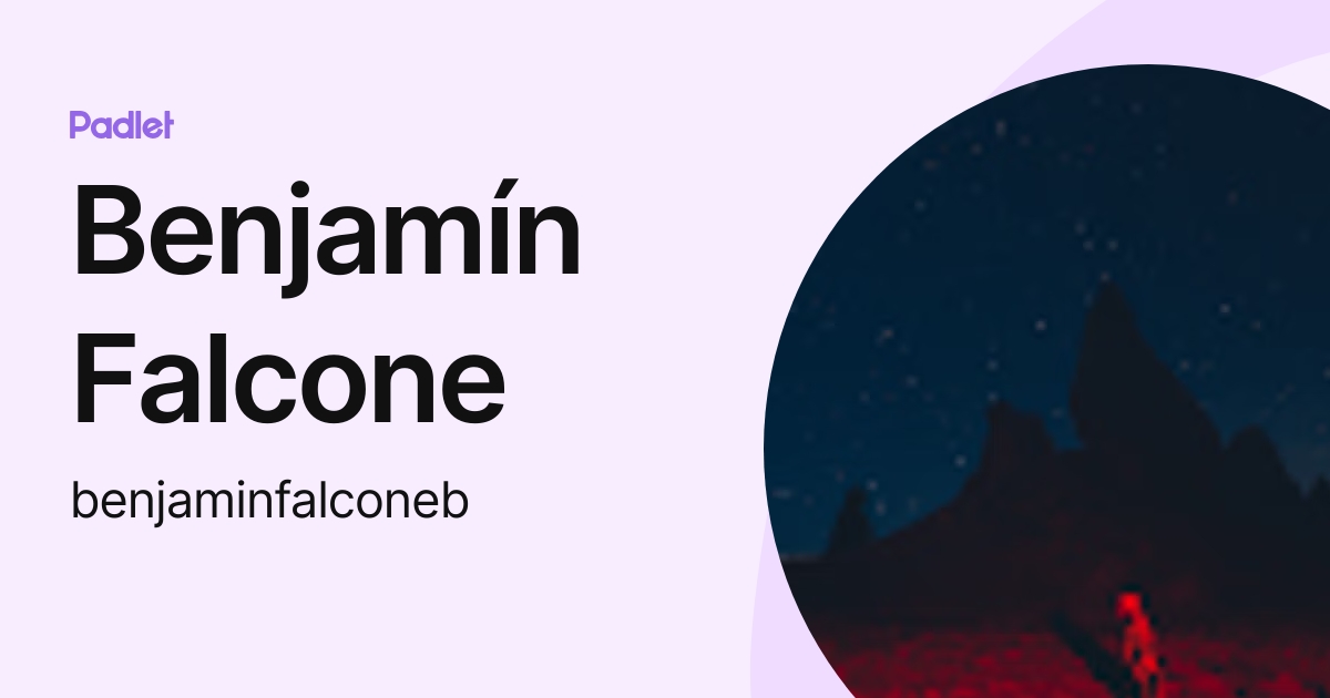 Benjamín Falcone (benjaminfalconeb) profile | Padlet