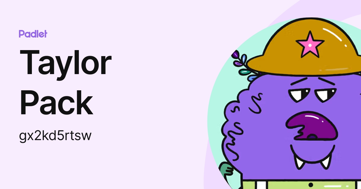 Taylor Pack (gx2kd5rtsw) profile | Padlet