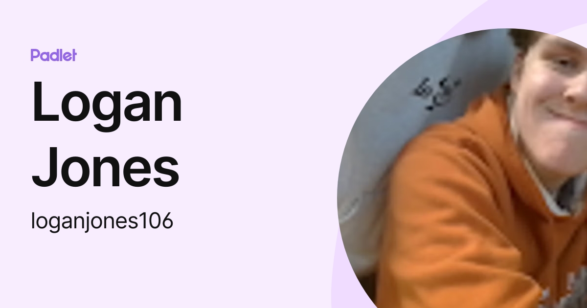 Logan Jones (loganjones106) profile | Padlet