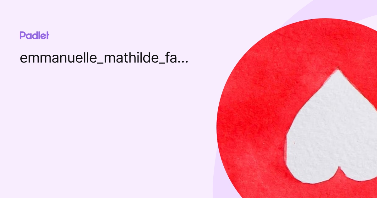 emmanuelle_mathilde_fabre profile | Padlet