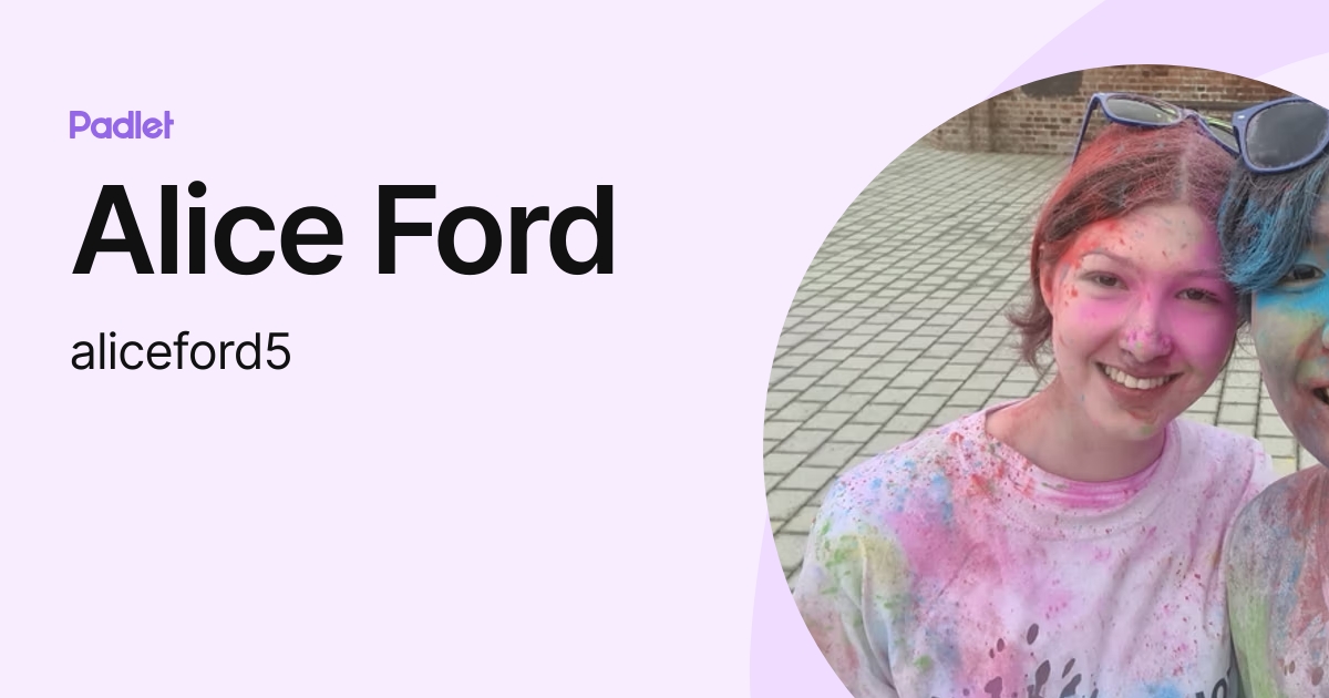 Alice Ford (aliceford5) profile | Padlet