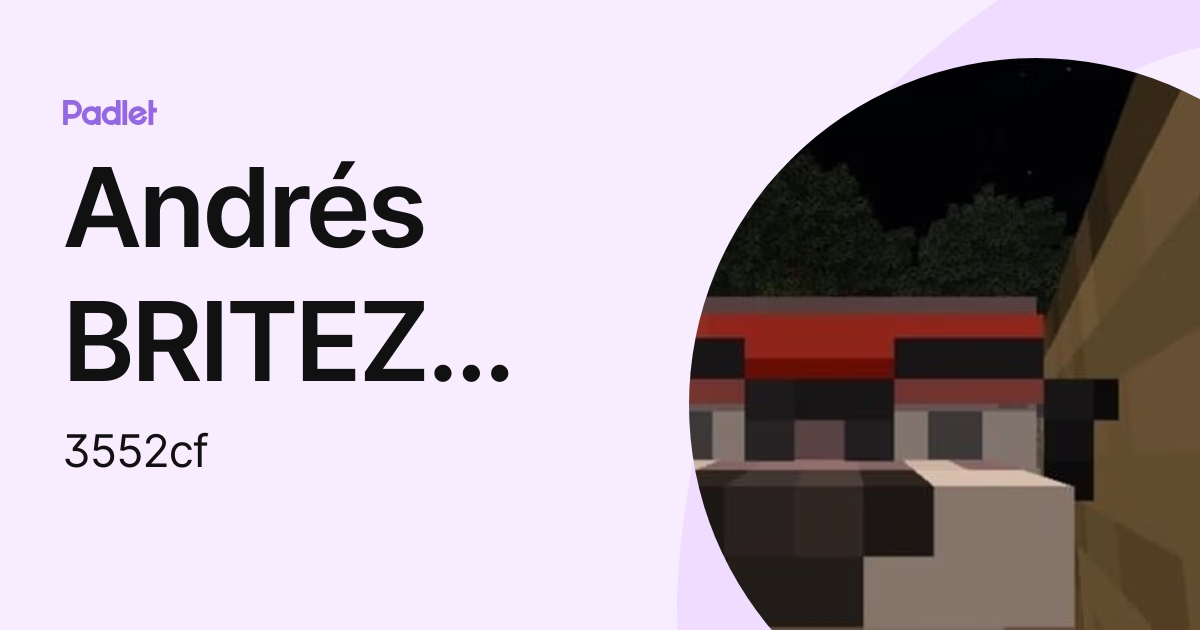 Andrés BRITEZ GIRONZA (3552cf) profile | Padlet