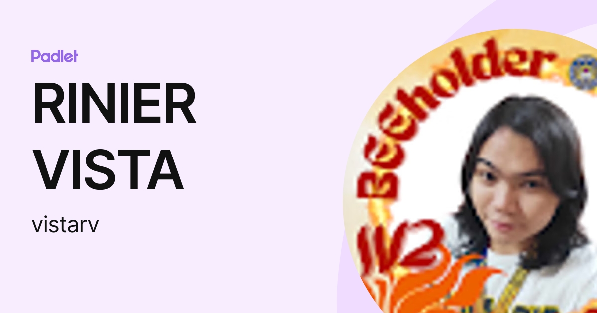 RINIER VISTA (vistarv) profile | Padlet