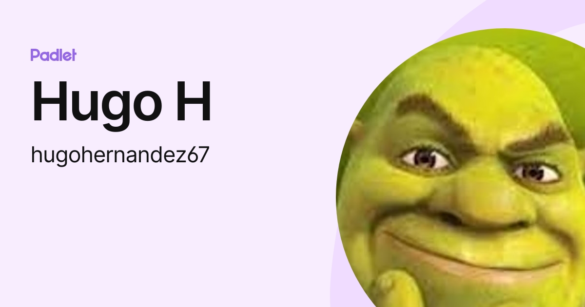 Hugo H (hugohernandez67) profile | Padlet