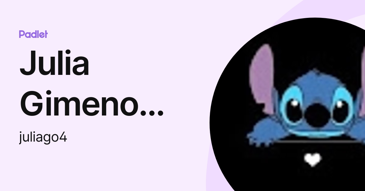 Julia Gimeno Olivera (juliago4) profile | Padlet