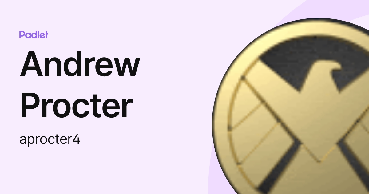 Andrew Procter (aprocter4) profile | Padlet