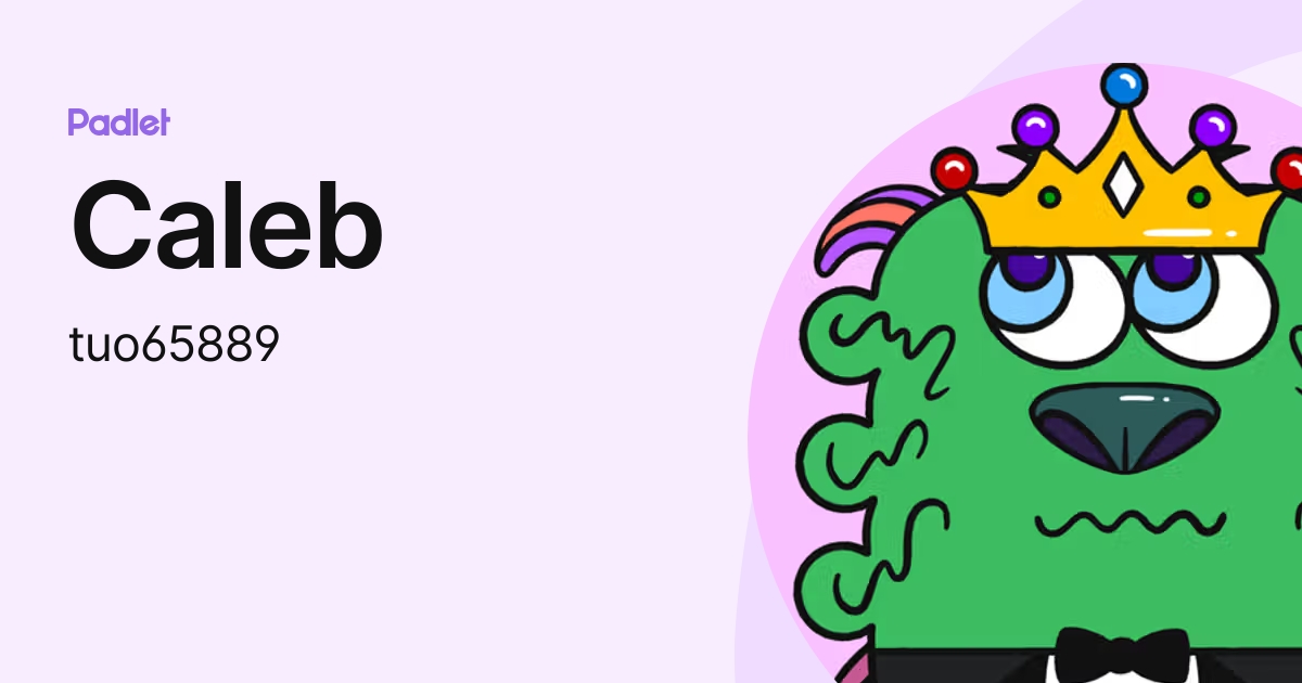 Caleb (tuo65889) profile | Padlet