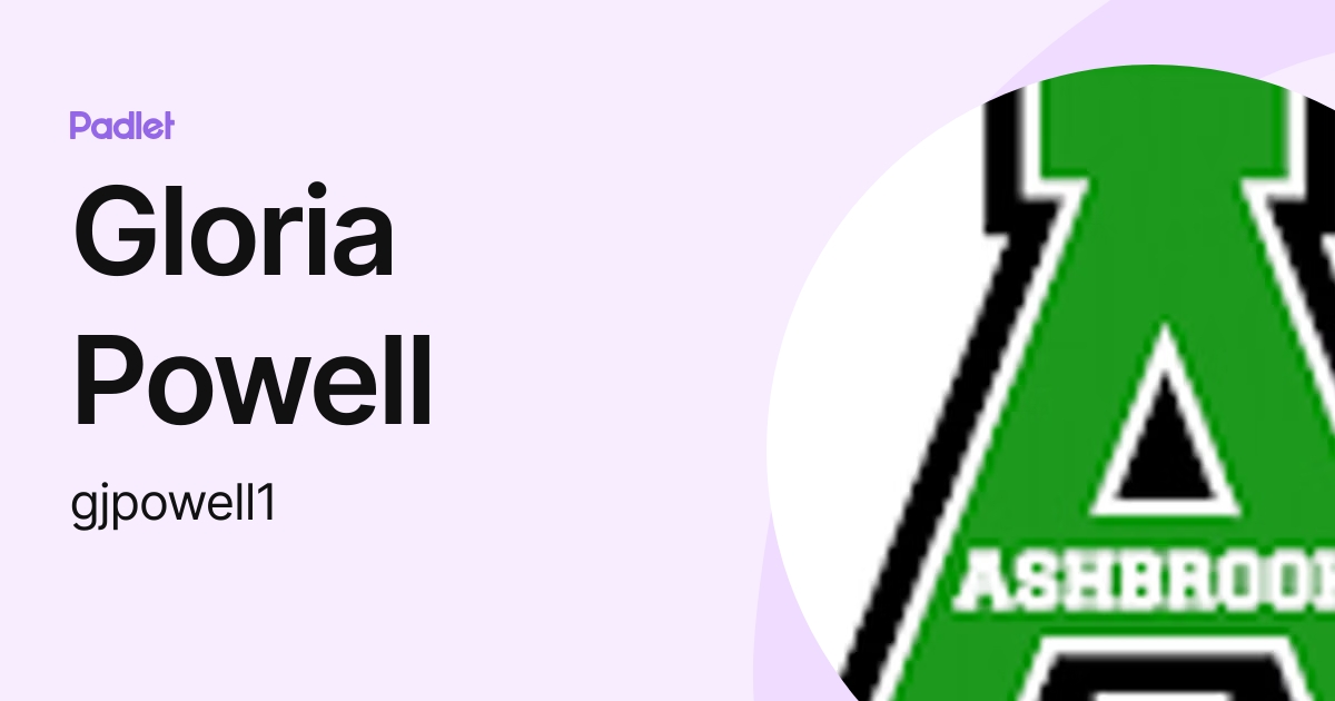 Gloria Powell (gjpowell1) profile | Padlet