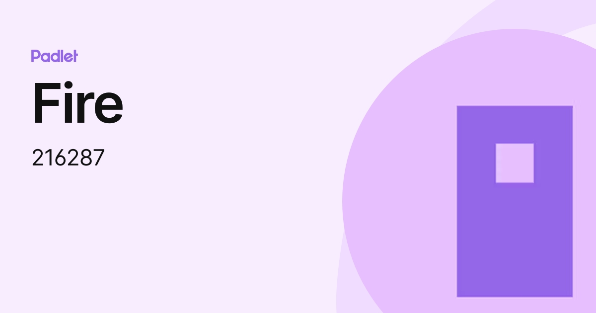 Fire (216287) profile | Padlet