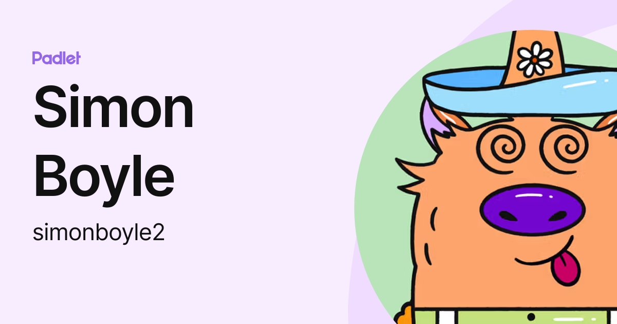 Simon Boyle (simonboyle2) profile | Padlet