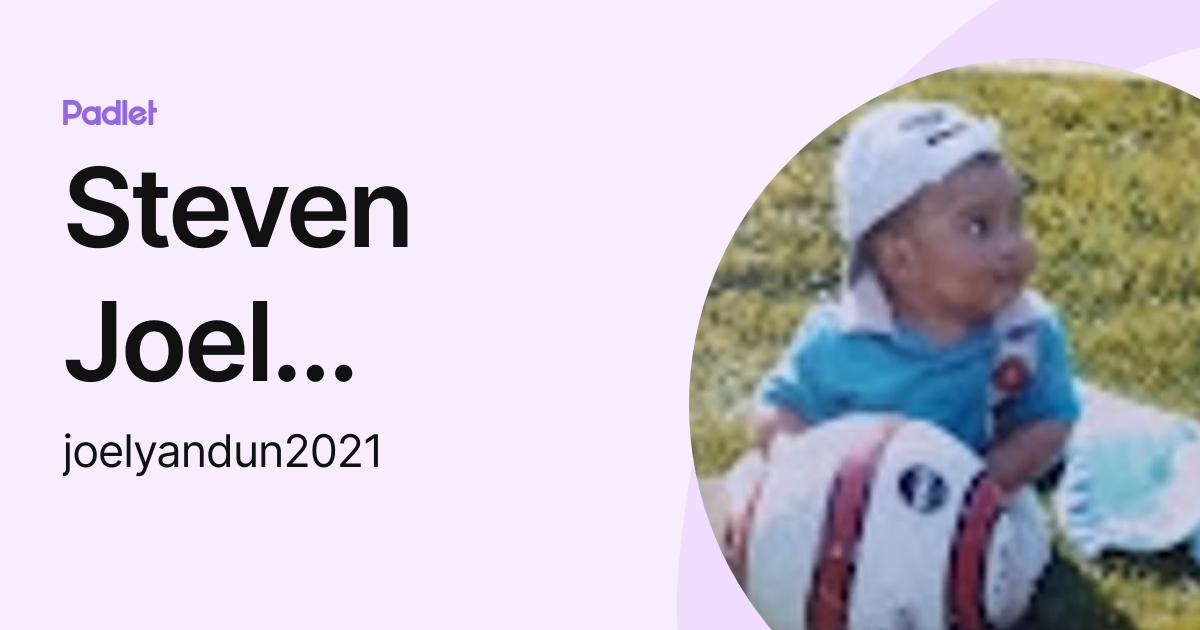 Steven Joel Jácome Yandún (joelyandun2021) profile | Padlet