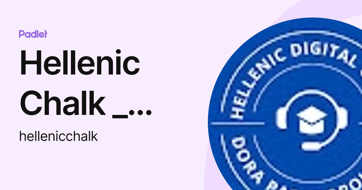 Hellenic Chalk _ Greek Lessons with Dora (hellenicchalk) profile | Padlet